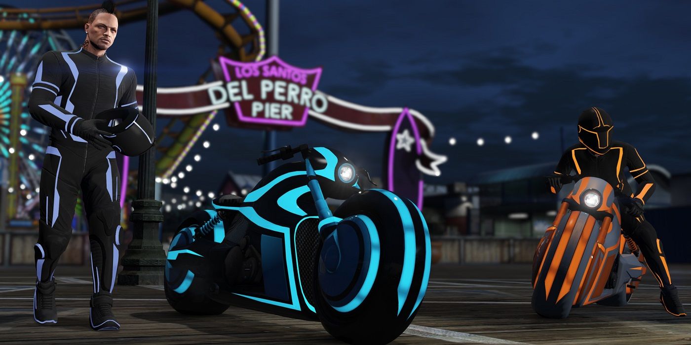 Grand Theft Auto 5 Just Added TRON-Style Lightcycles