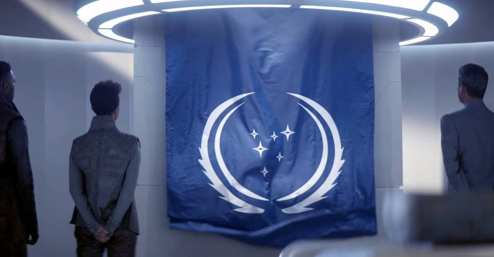 Federation flag from Nemesis similar to S3 DSC trailer flag : r/startrek