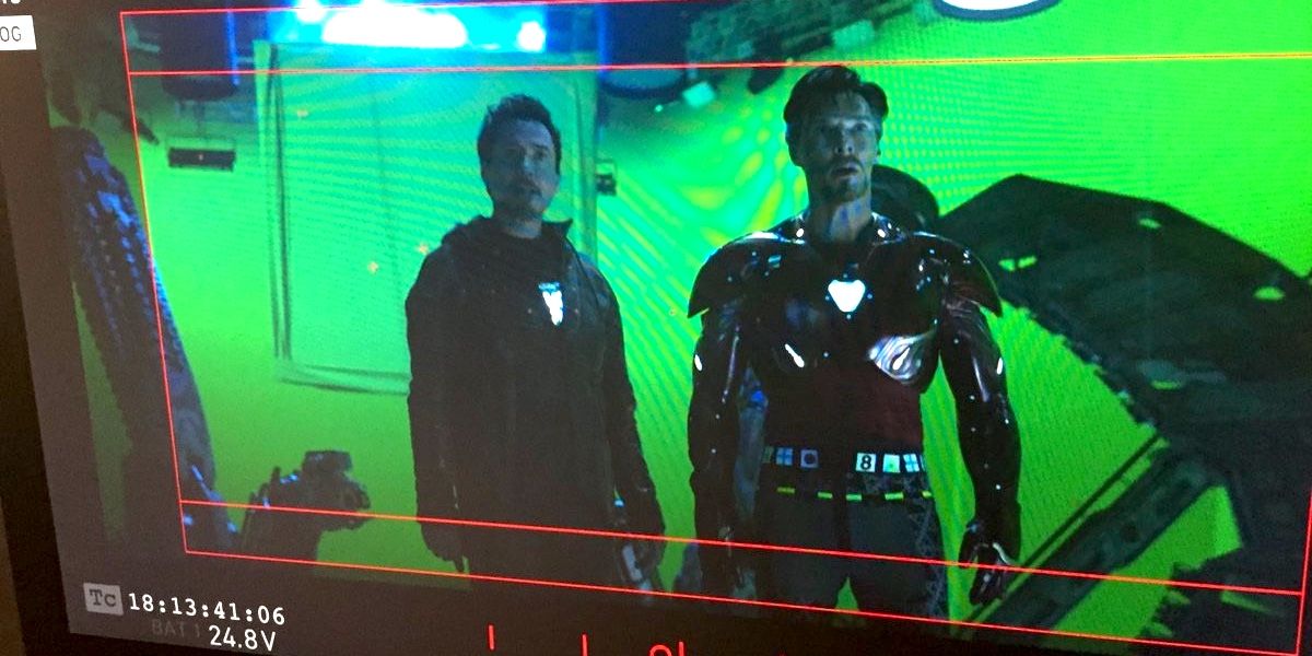 Doctor Strange Wears Iron Man Armor In Avengers: Infinity War Set Photo