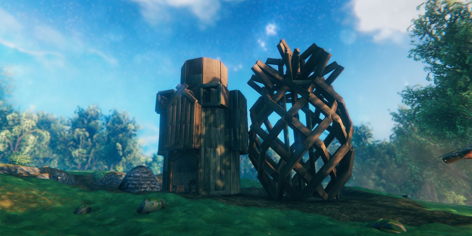 Valheim Player Builds SpongeBob, Patrick, & Squidward's Houses