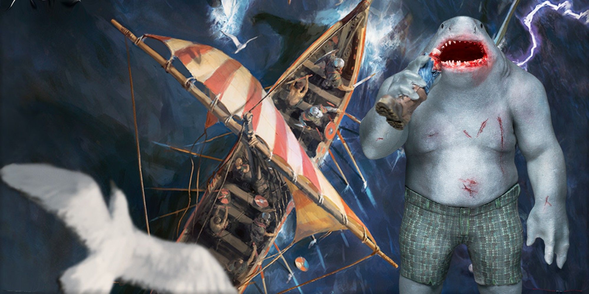 D&D character creation ideas for King Shark suicide squads - TittlePress