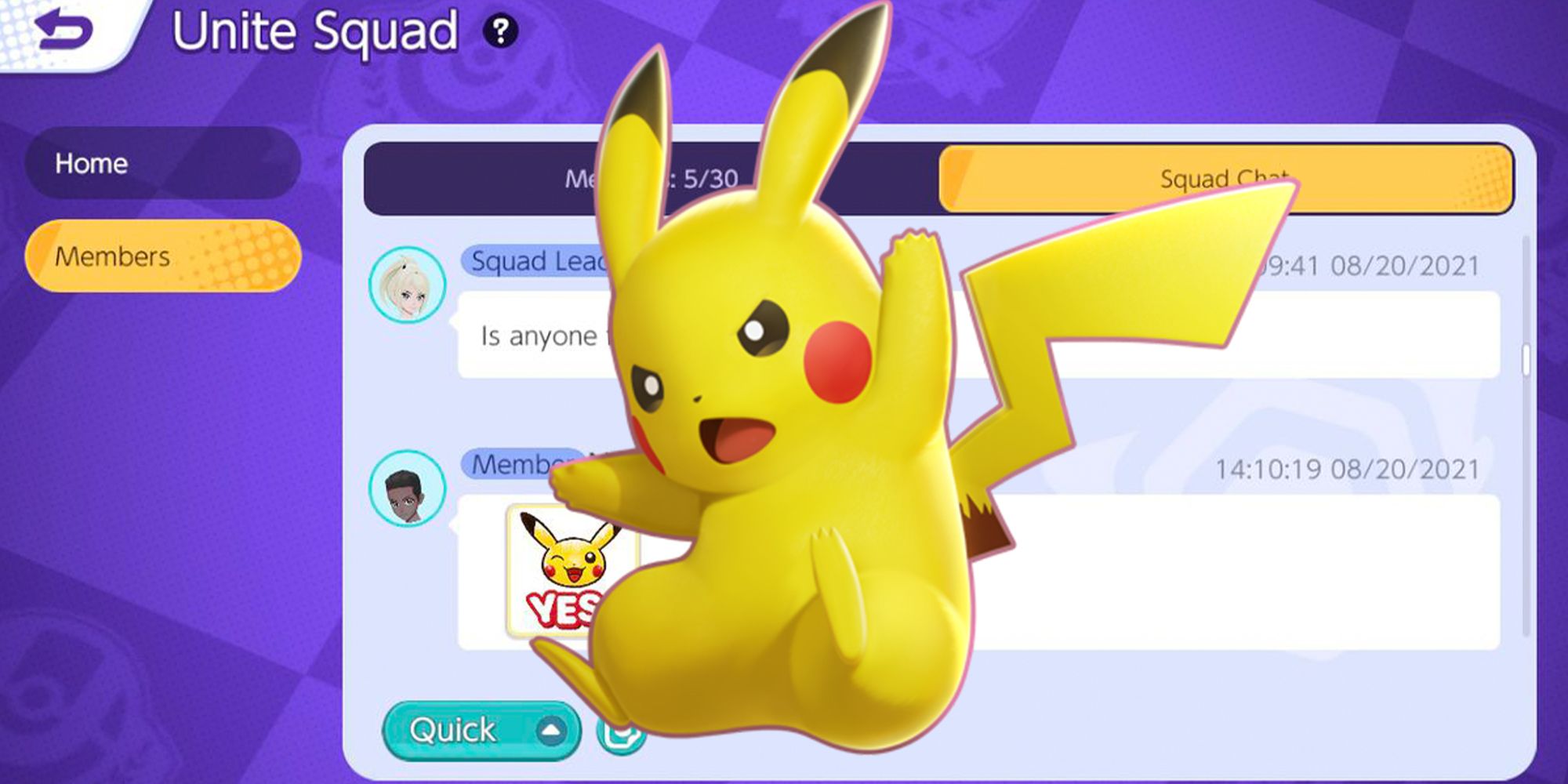 How to Create a Squad in Pokémon Unite | Screen Rant