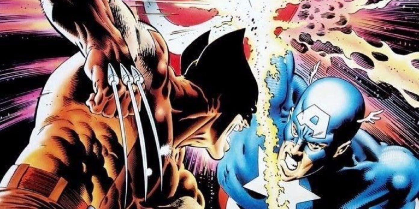 Captain America & Wolverine's Iconic Cover Recreated With High-Tech Twist
