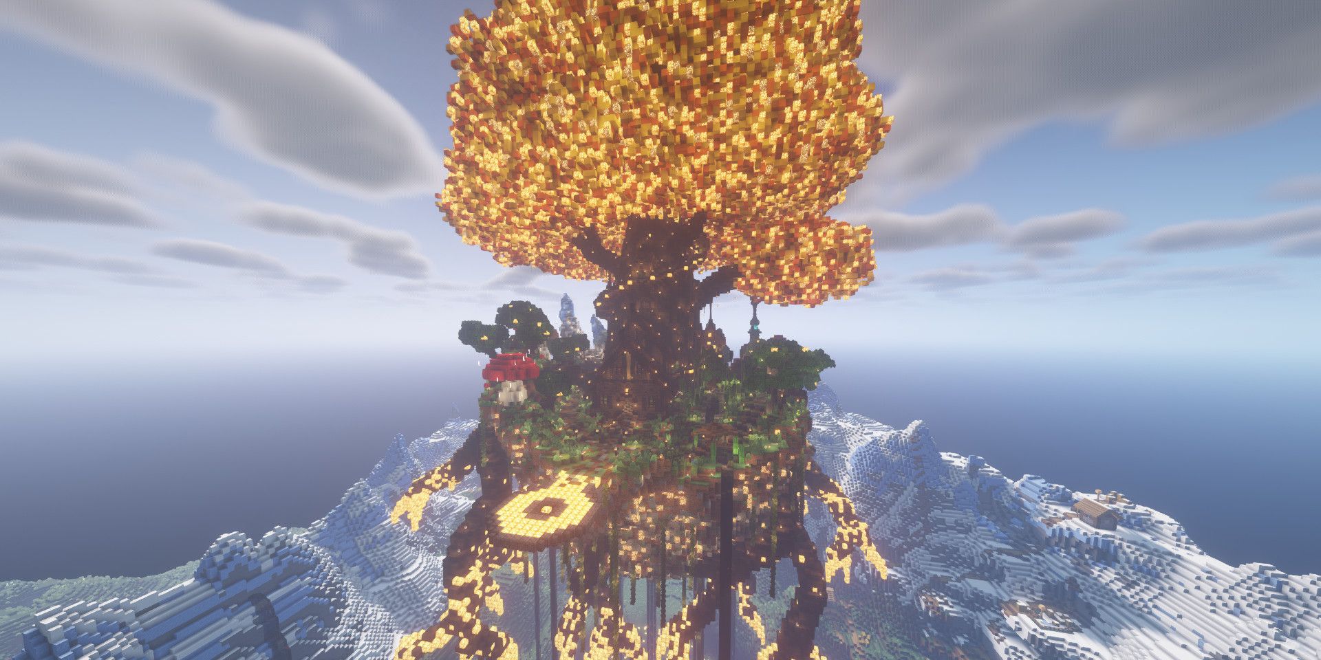 Minecraft's Stunning Yggdrasil Build Is Fit For The Gods