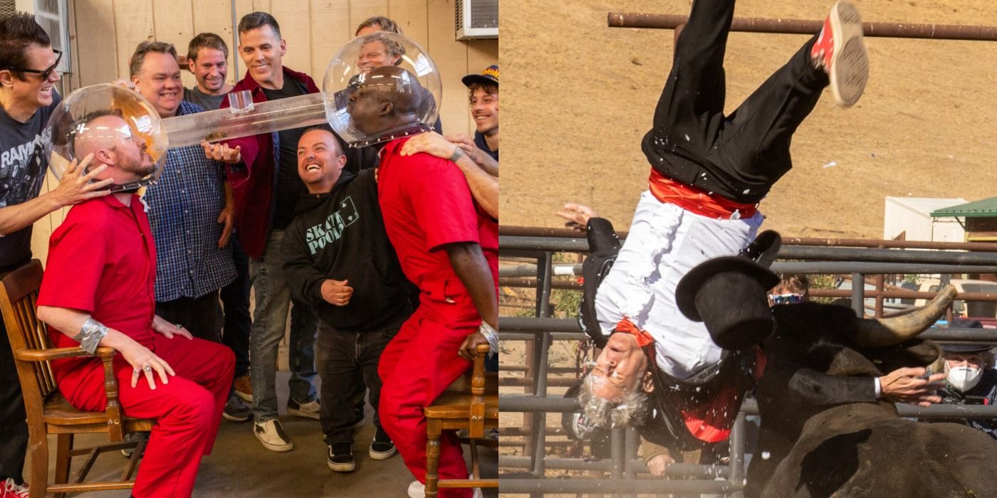 Jackass Forever: 10 Funniest Stunts | Screen Rant