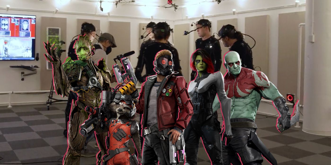 GOTG Game BTS Video Highlights Motion Capture Cutscenes
