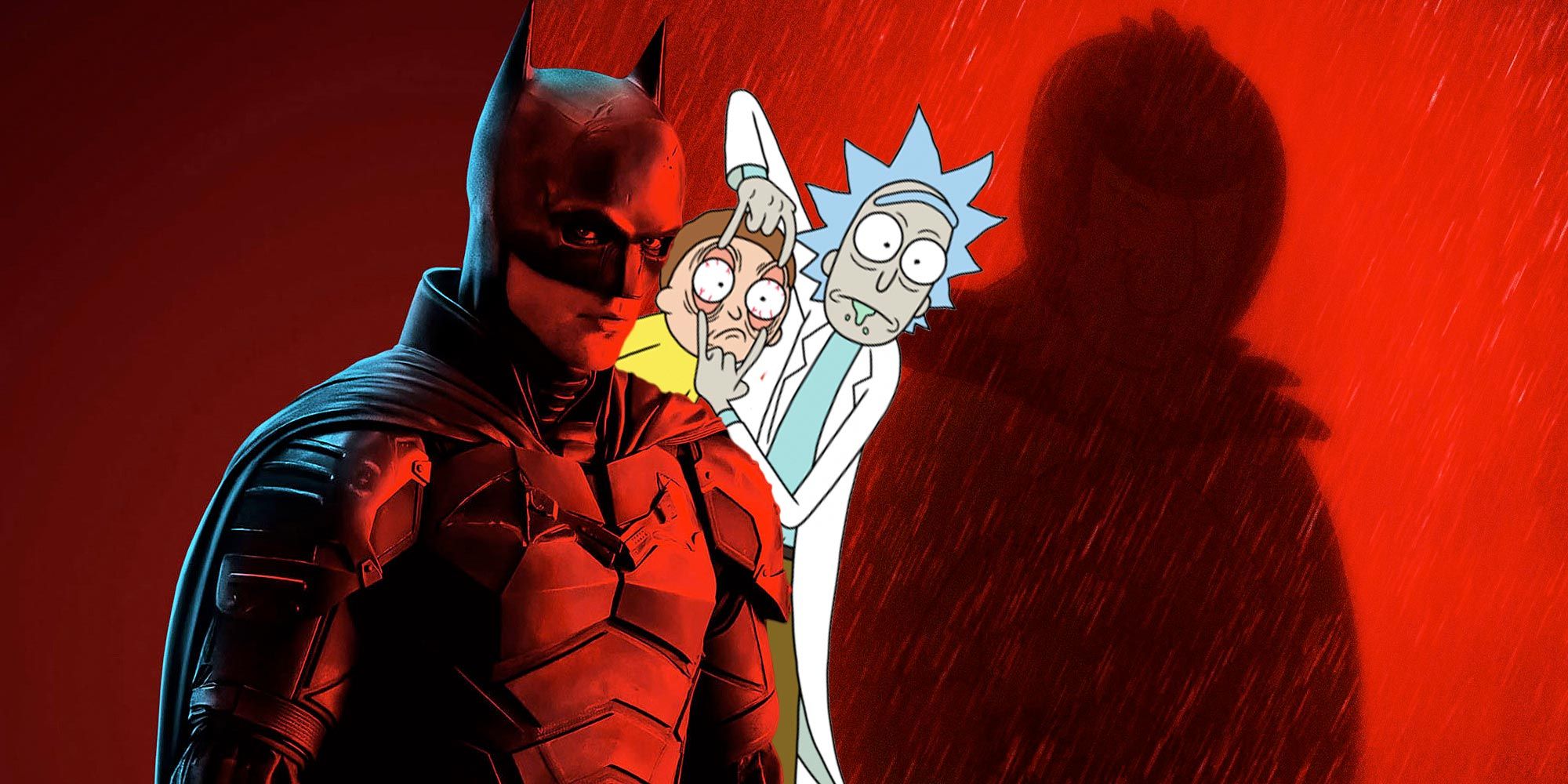 Rick And Morty Parodies The Batmans Brooding Poster With Birdperson